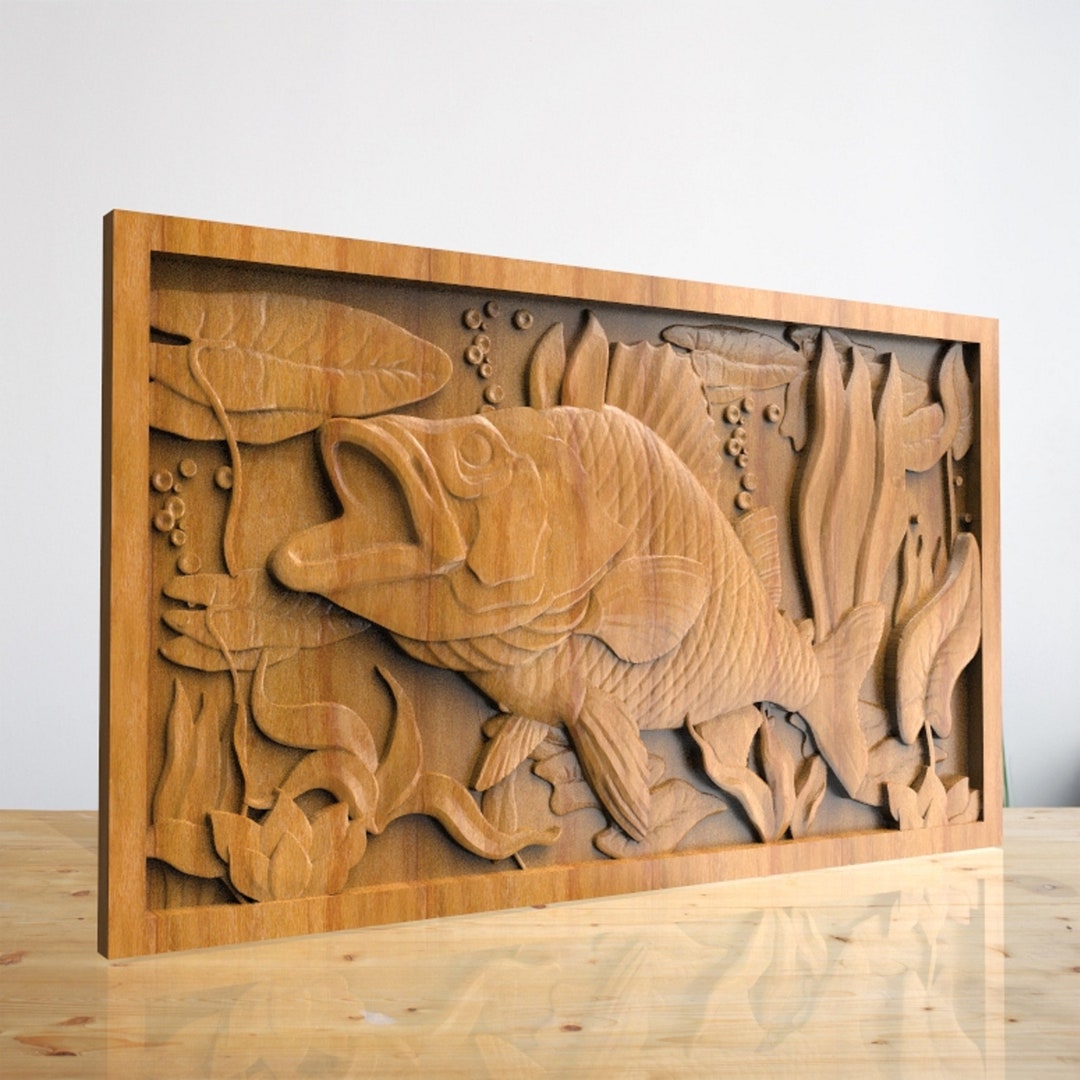 Fish - STL File for CNC Wood Carving, Cnc Router Files - Etsy UK