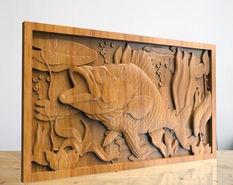 Tea Tray Fish Pattern,file Stl, 3D Model for CNC and 3d Printer - Etsy