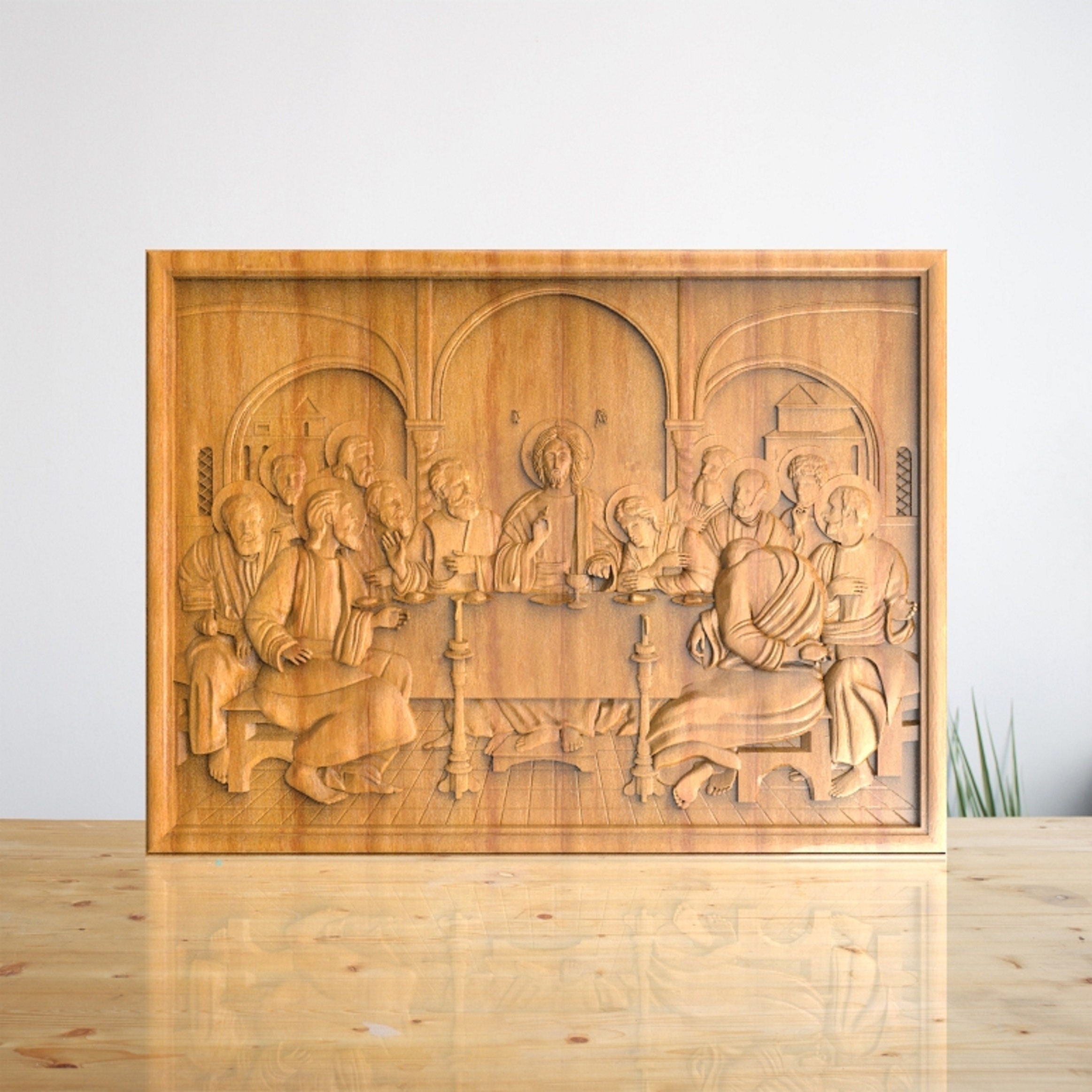 Jesus Last Dinner - STL File for CNC Wood Carving, Cnc Router Files - Etsy