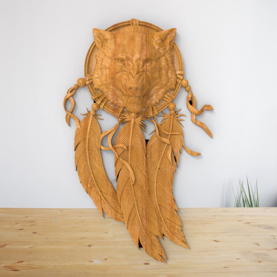 Wolf - STL File for CNC Wood Carving, Cnc Router Files - Etsy