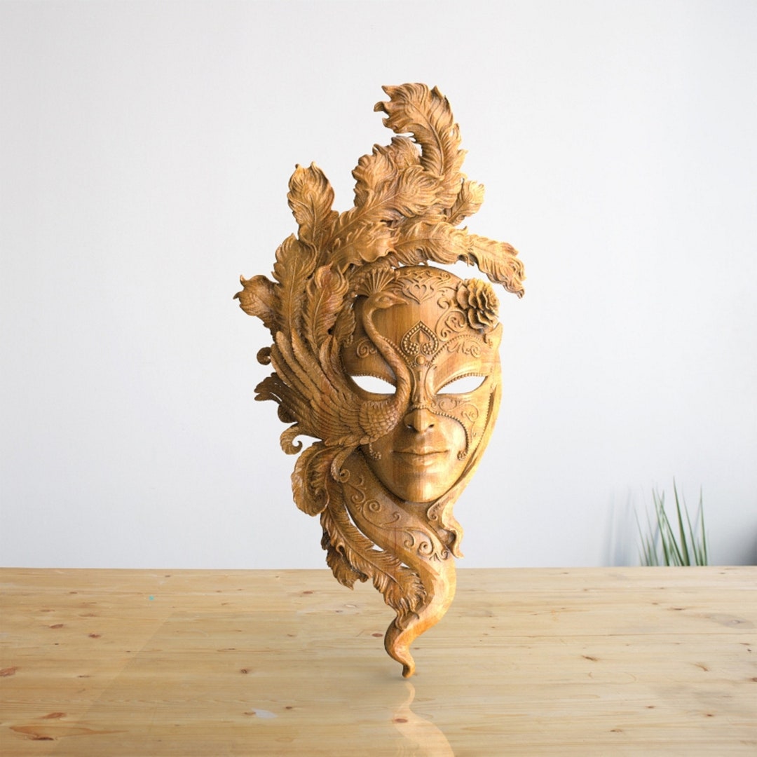 Venice Mask - STL File for CNC Wood Carving, Cnc Router Files - Etsy