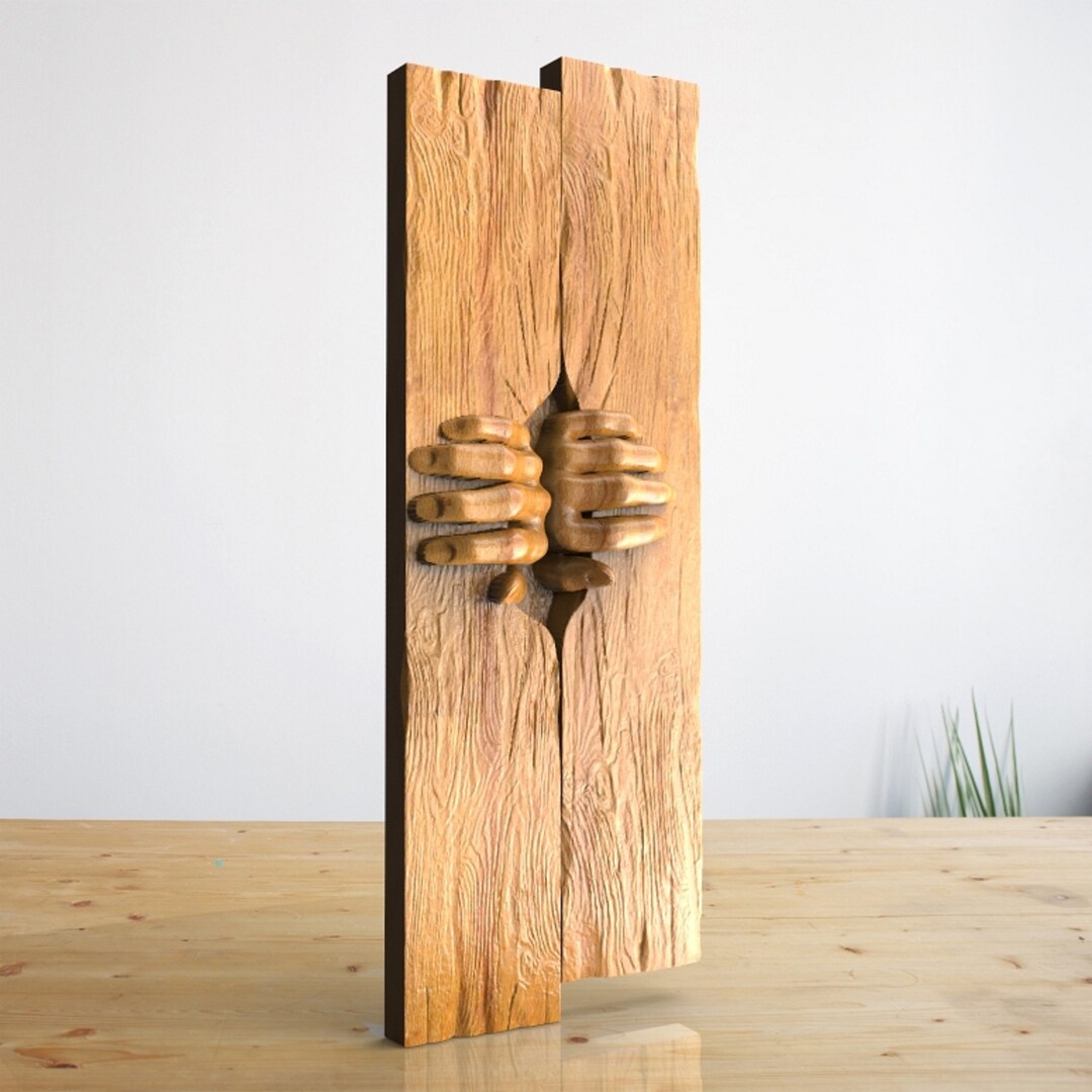 3D Hand - STL File for CNC Wood Carving, Cnc Router Files - Etsy