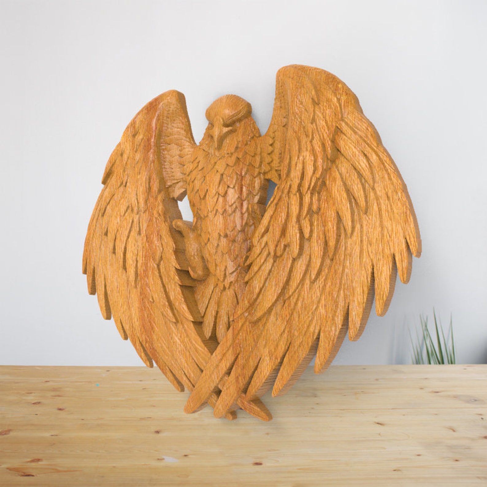 Eagle STL File for CNC Wood Carving, Cnc Router Files - Etsy