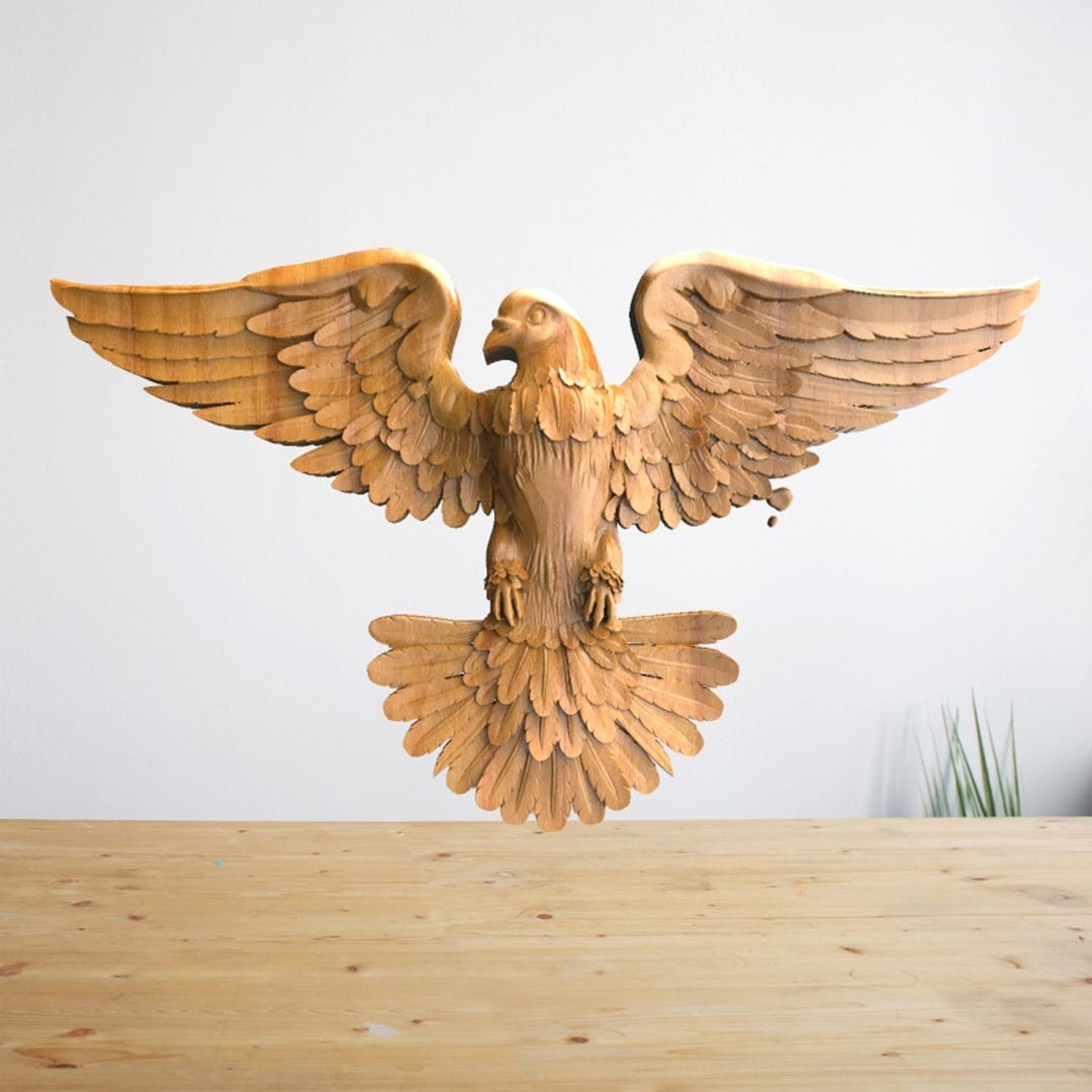 Eagle - STL File for CNC Wood Carving, Cnc Router Files - Etsy