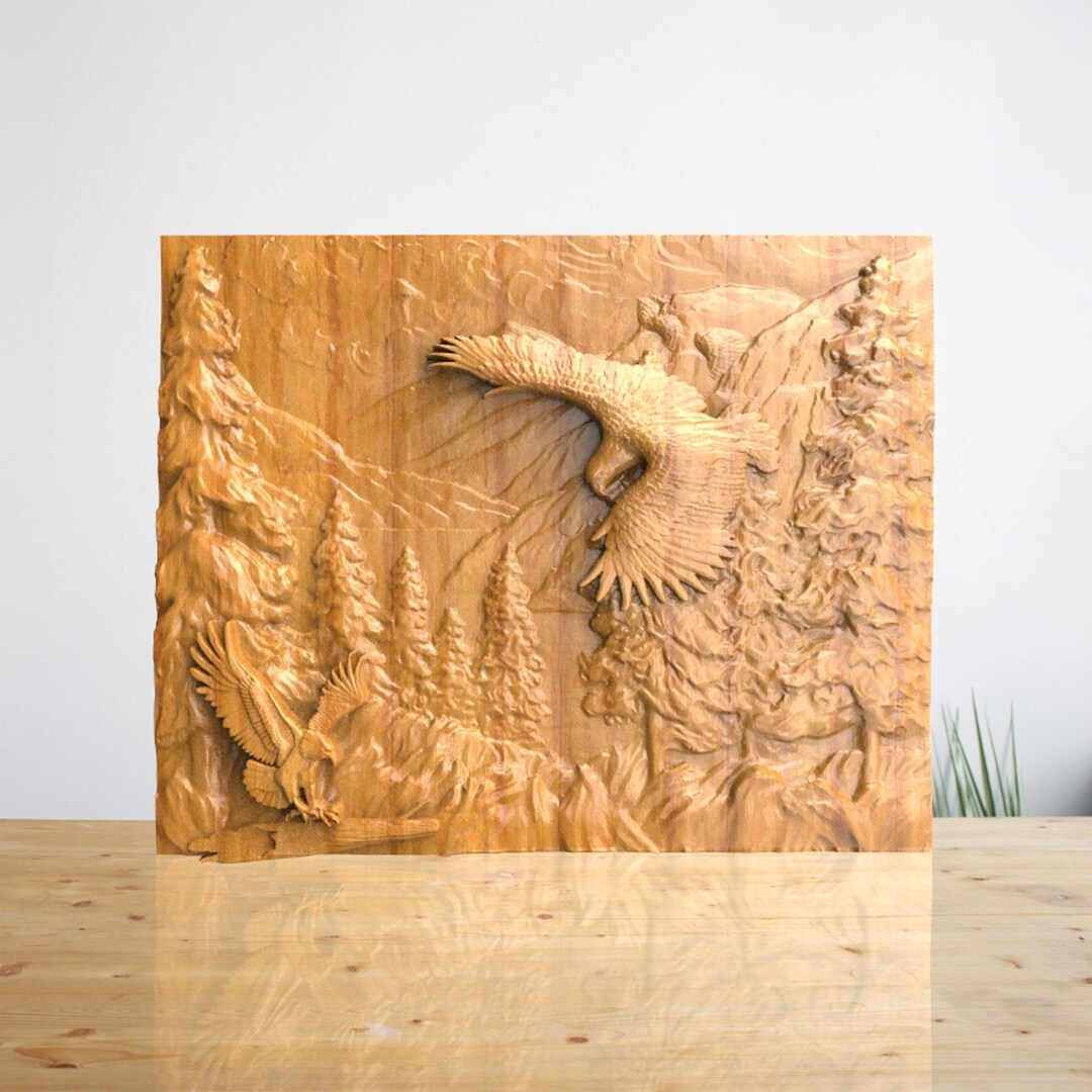 Eagles - STL File for CNC Wood Carving, Cnc Router Files - Etsy