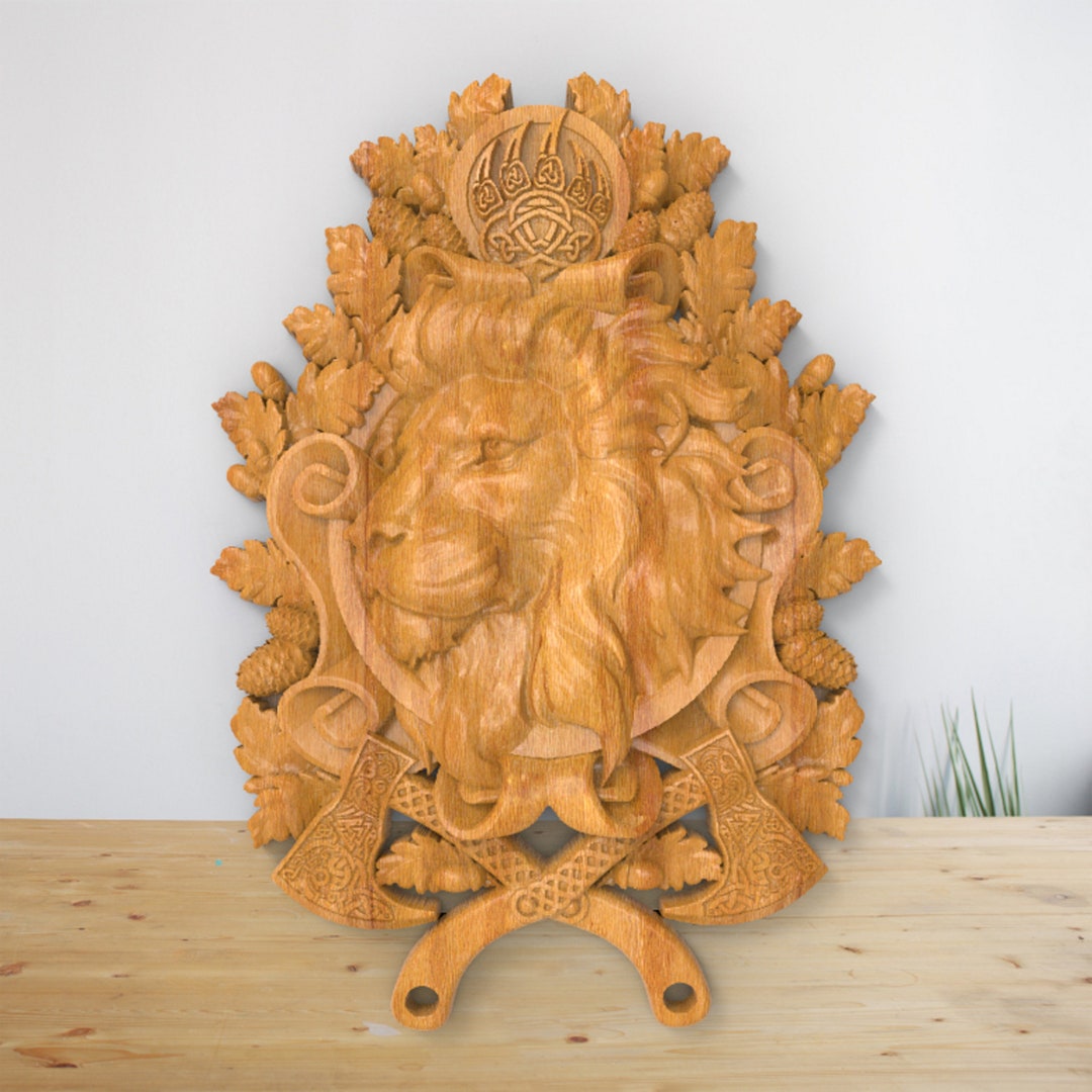 Leon - STL File for CNC Wood Carving, Cnc Router Files - Etsy