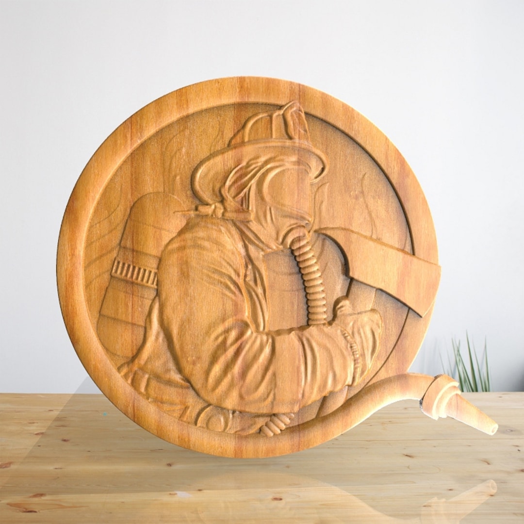 Firefighters - STL File for CNC Wood Carving, Cnc Router Files - Etsy
