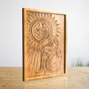 Cat - STL File for CNC Wood Carving, Cnc Router Files - Etsy