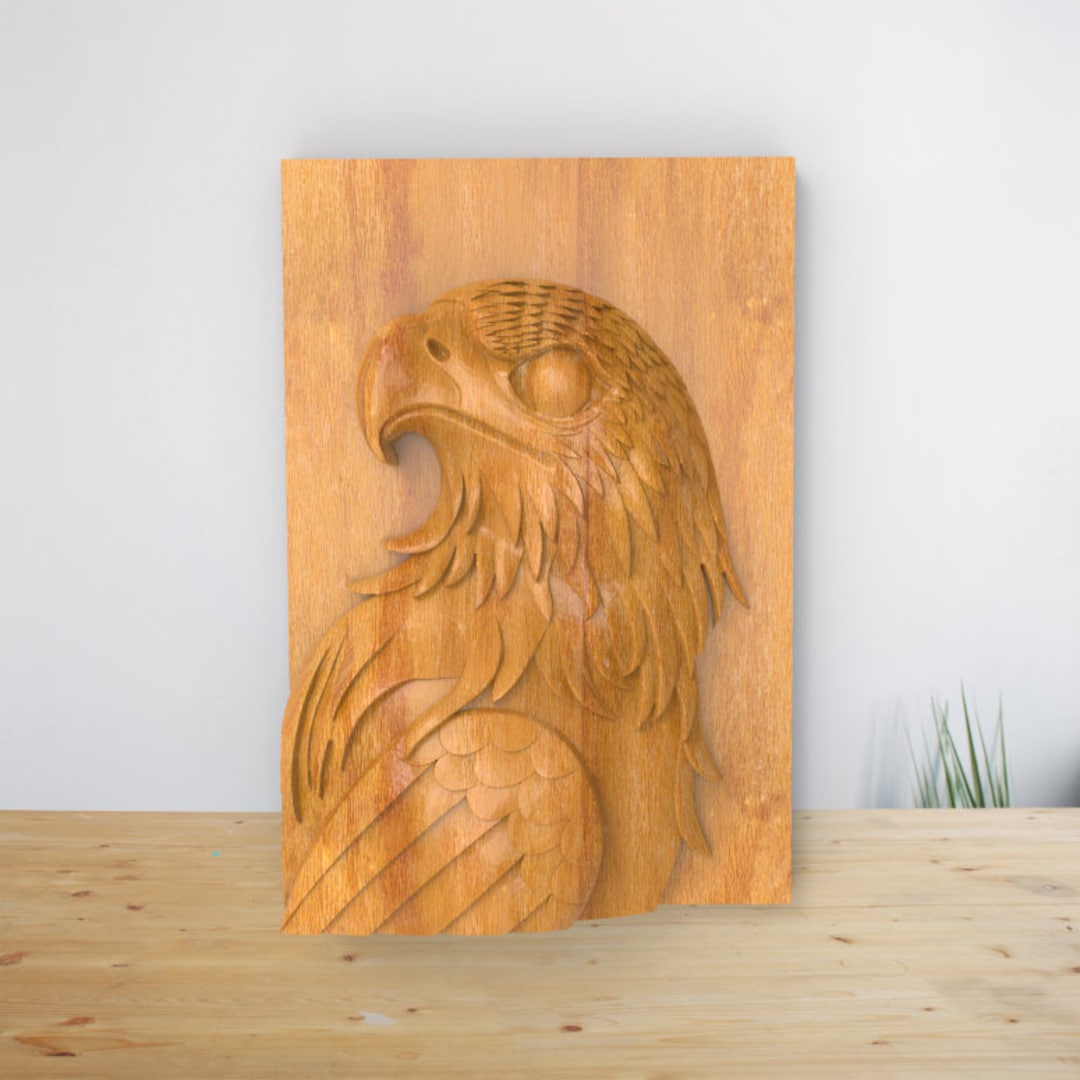 Eagle - STL File for CNC Wood Carving, Cnc Router Files - Etsy