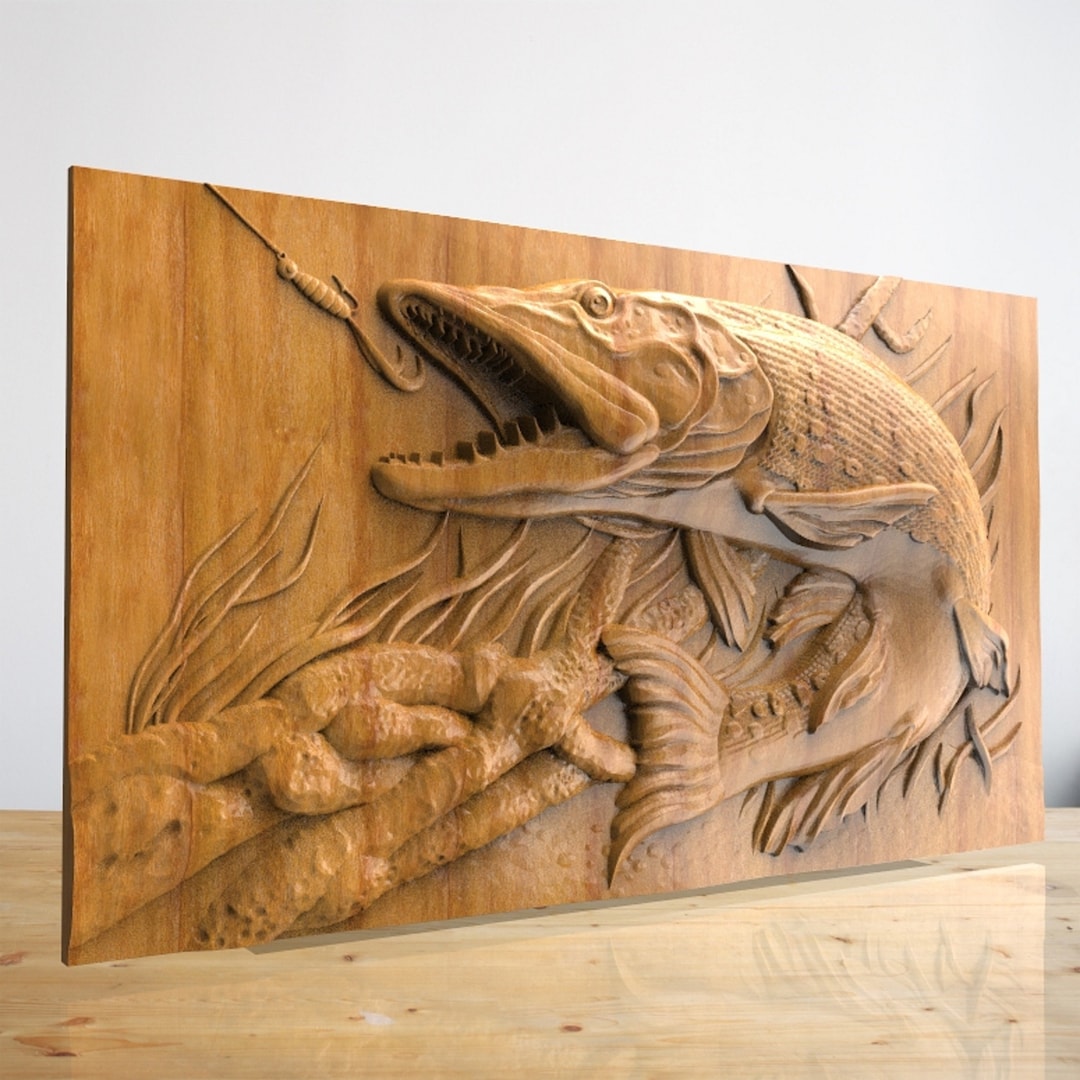 Fishing - STL File for CNC Wood Carving, Cnc Router Files - Etsy