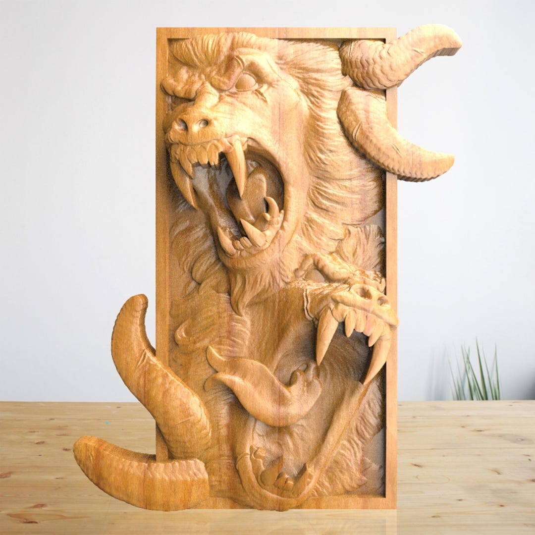 Demons STL File for CNC Carving, Devil Wood Cnc Router Files - Etsy