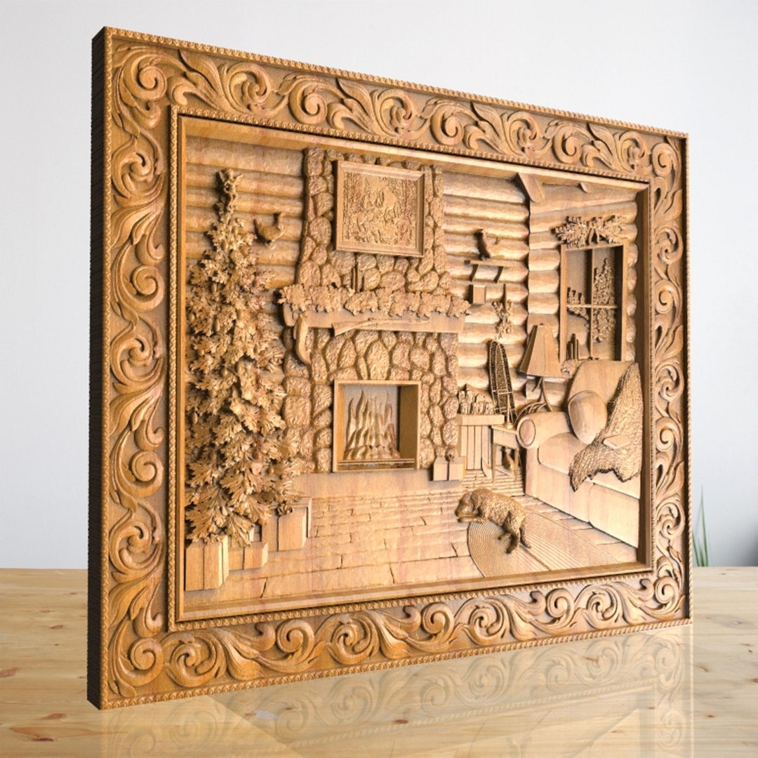 Mountain House, Chalet - STL File for CNC Wood Carving, Cnc Router ...