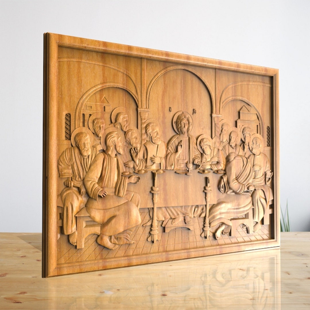 Jesus Last Dinner - STL File for CNC Wood Carving, Cnc Router Files - Etsy