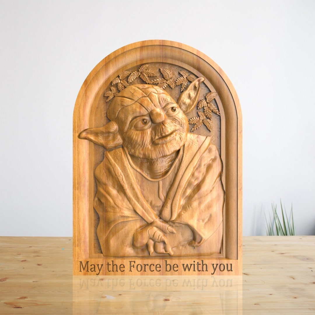 Yoda - STL File for CNC Wood Carving, Cnc Router Files - Etsy