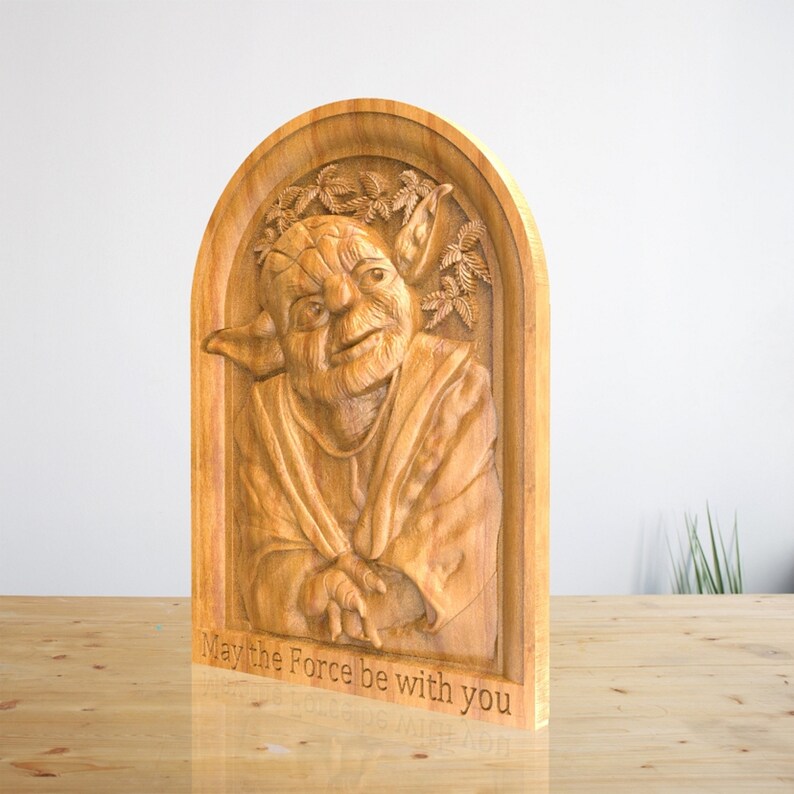 Yoda - STL File for CNC Wood Carving, Cnc Router Files - Etsy