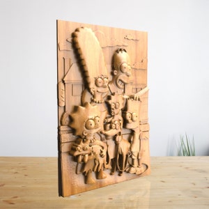 Simpsons - STL File for CNC Wood Carving, Cnc Router Files - Etsy