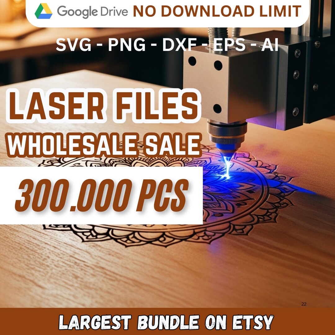 MEGA BUNDLE Laser Cut and Engraving Designs for Diode Lasers, Co2 ...