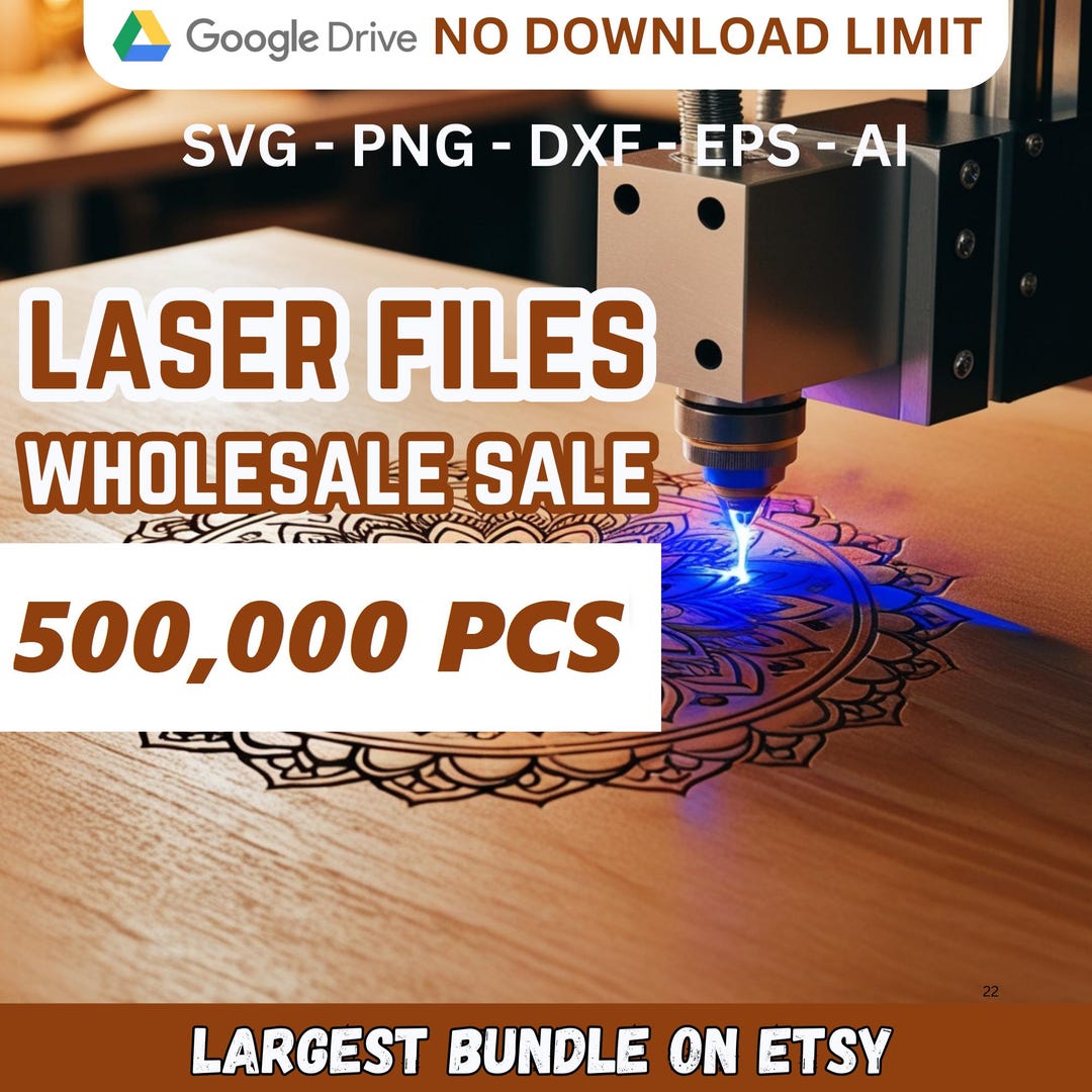 Laser Cut Files Mega Bundle, 500K Files 3D 2D Lasecut Designs CNC Files ...