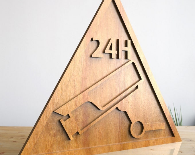 CNC Wall Sign - CNC Router Cut File, DXF Wood Cut File, Round Wood Sign ...