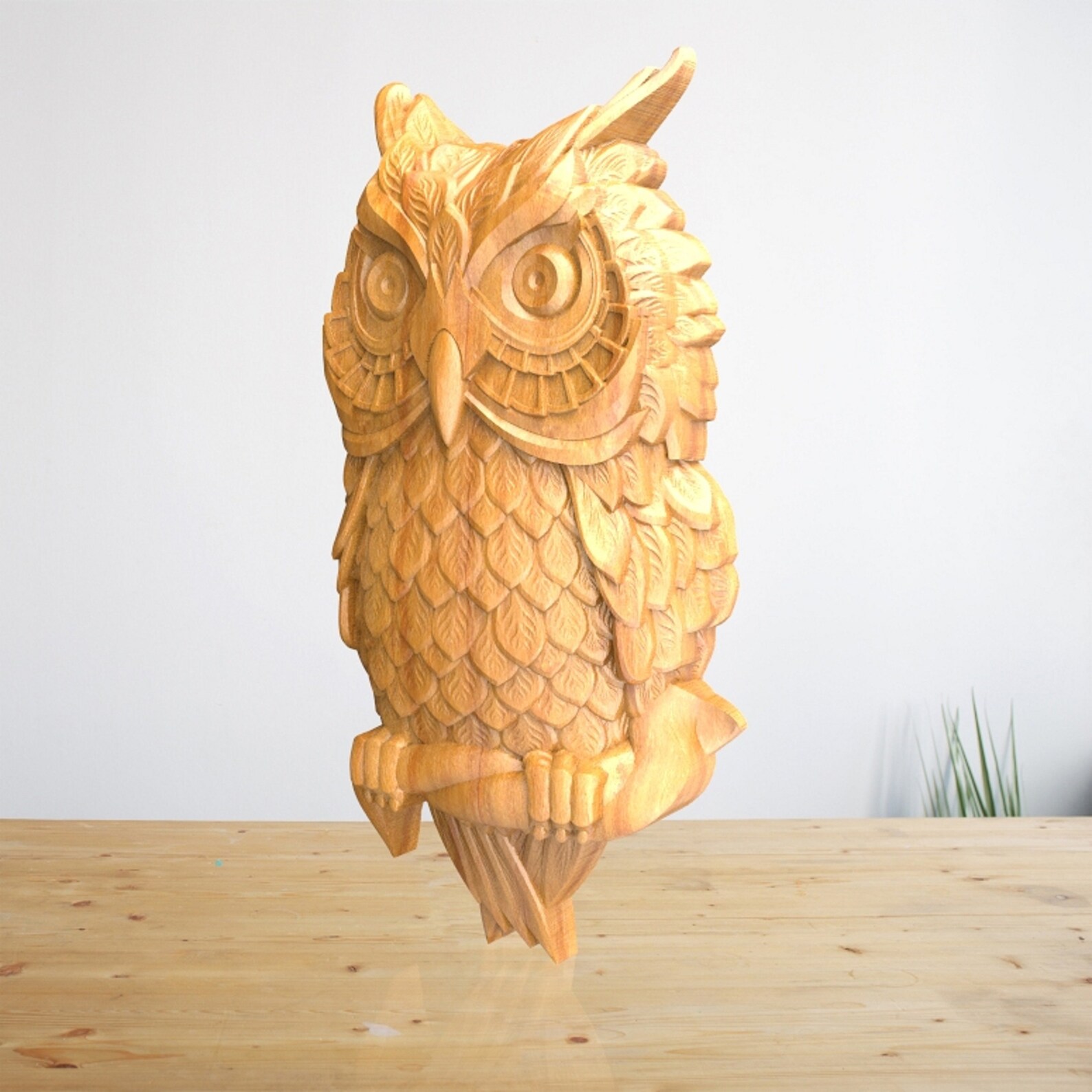 Owl - STL File for CNC Wood Carving, Cnc Router Files - Etsy