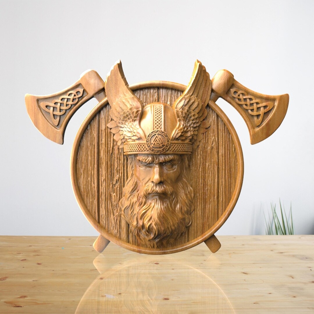 Norse Mythology Odin - STL File for CNC Wood Carving, Cnc Router Files ...