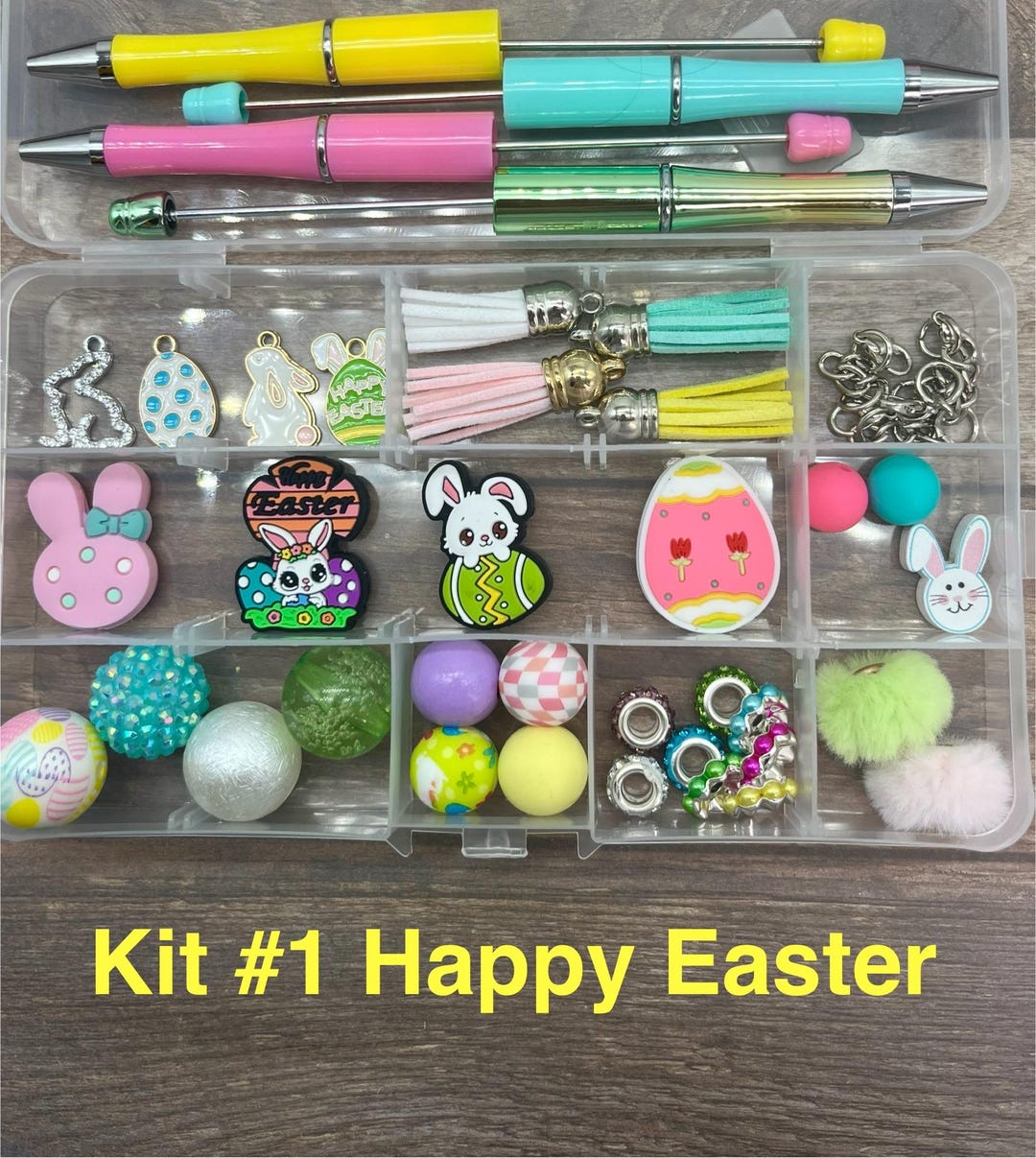 DIY Beadable Easter Pen Kit-with Free Beaded Bookmark (10USD Value ...