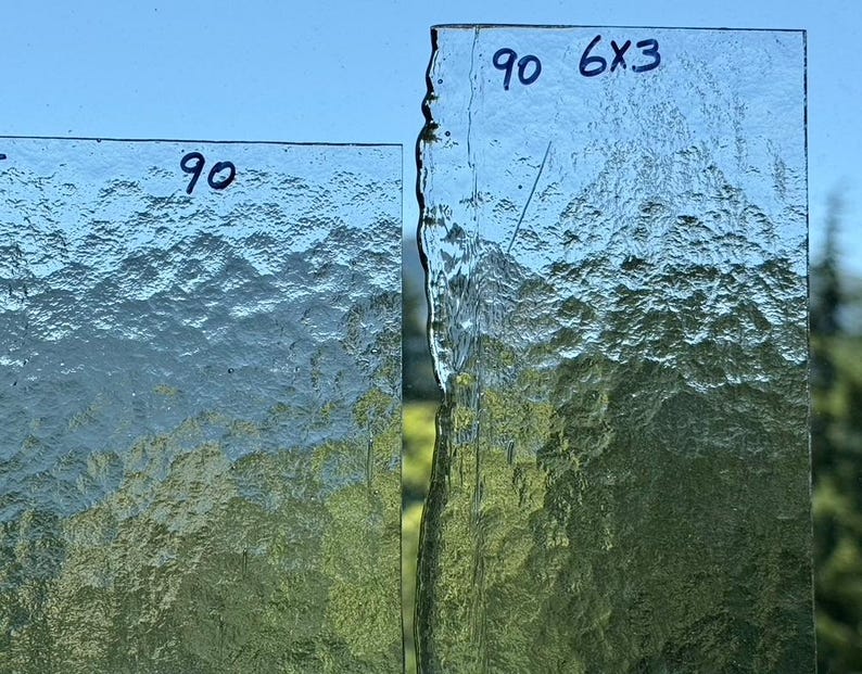 90 COE Clear Transparent Sheet Glass for Fused, Stained Glass, or ...