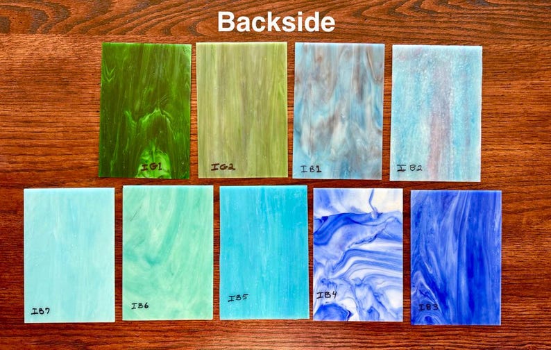 Iridescent Sheet Glass Various Colors for Mosaic or Stained Glass Art ...