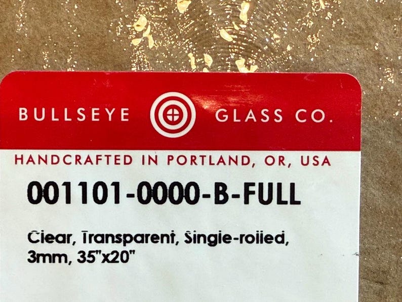 90 COE Clear Transparent Sheet Glass for Fused, Stained Glass, or ...