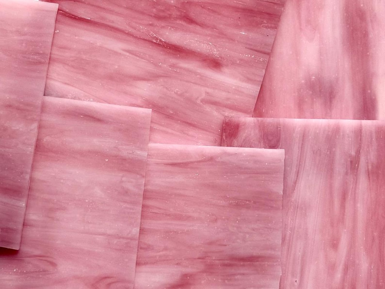 Pink Wispy Non-fusible Sheet Glass for Mosaic or Stained Glass Art - Etsy