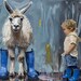 Fun Llama Alpaca in Wellies 5 Pack Digital Background - Etsy