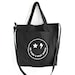 Smiley Face Tote Bag, Be Kind & Stay Weird Crossbody Purse, Black and ...