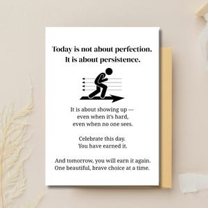 Sobriety Milestone Card Printable Recovery Anniversary Token Card for ...