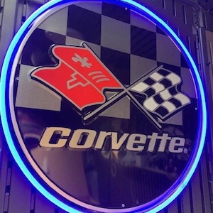 Pontiac Service, Chevy, GMC Huge Metal Sign, Comes With a Neon Sign ...