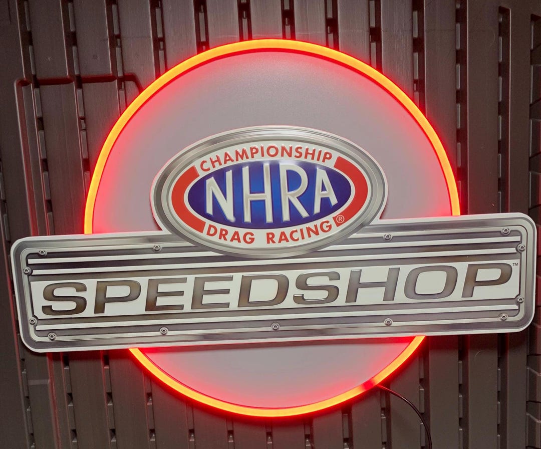 NHRA Race Shop Neon Sign, 24 Wall Sign, Garage, ........4 Discount Deal ...