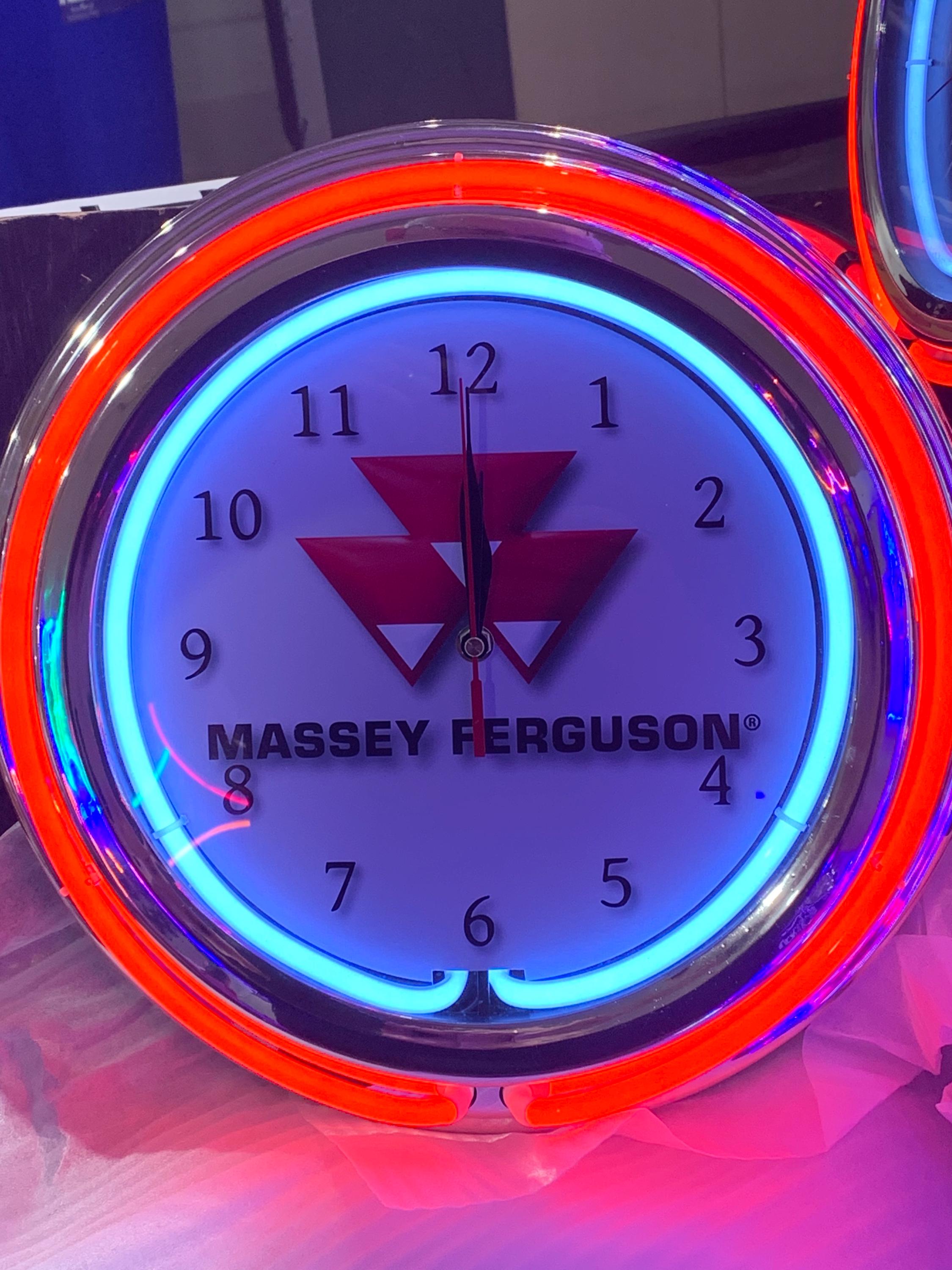 Massey Ferguson, Farm, Vintage Style, Garage , 16" Double Neon Wall ...