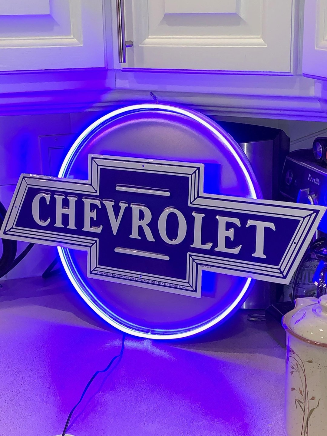 Chevy Bow Tie Metal Wall Sign, Comes With a Neon Sign Mount, You Get to ...
