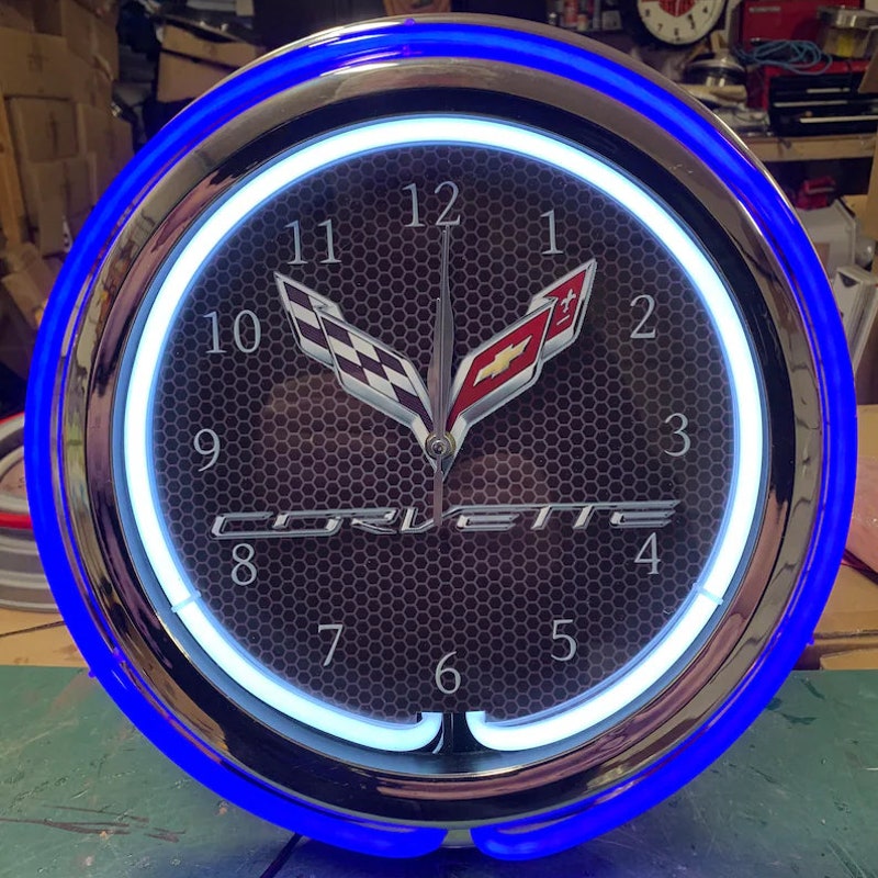 Vintage Custom Neon Clock - Etsy