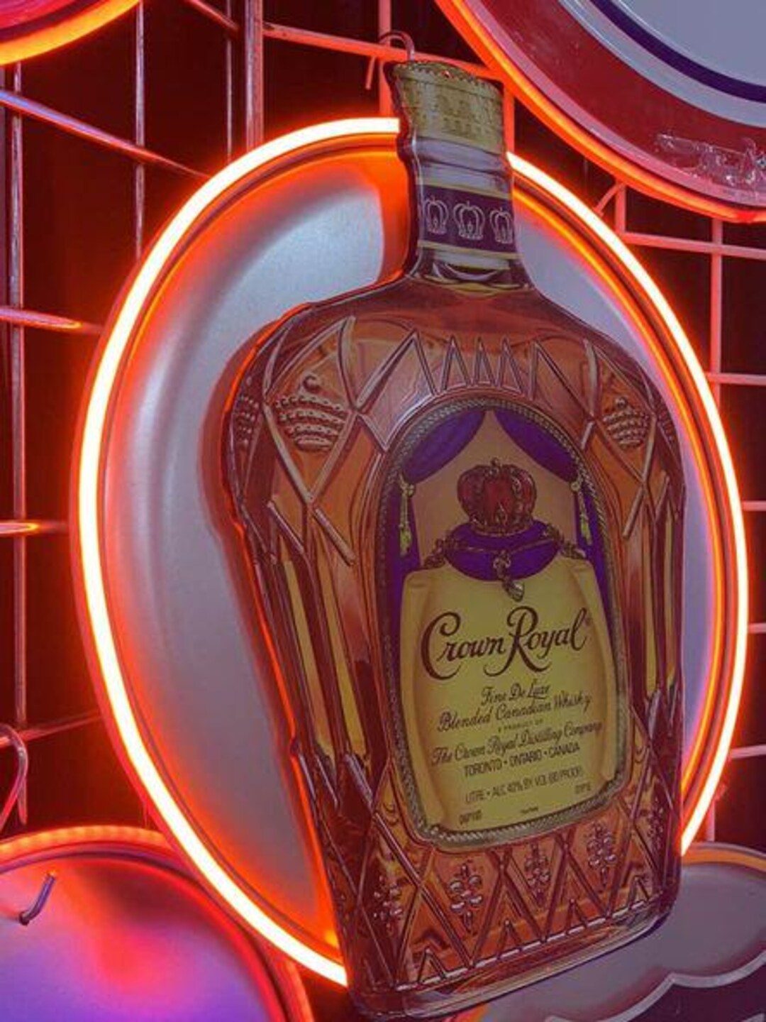 Crown Royal, Metal Sign, Comes With a Neon Sign Frame U Pick the Color ...