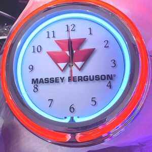 Massey Ferguson, Farm, Vintage Style, Garage , 16" Double Neon Wall ...