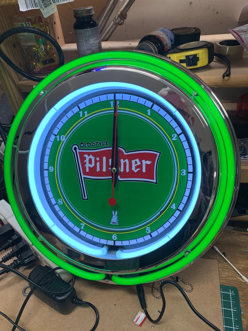 Ford, Mustang, Garage, 16 Double Neon Clock N American Made, Great for ...