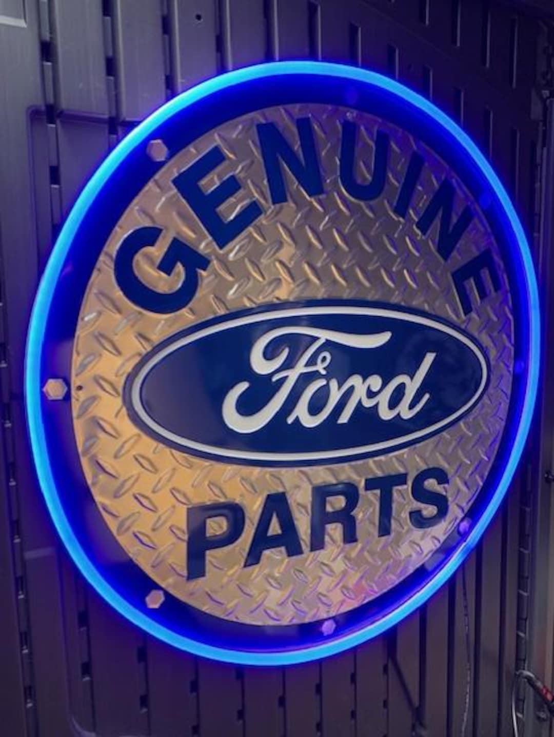 Ford Parts, Huge Metal Sign, Comes With a Neon Sign Frame U Pick the ...