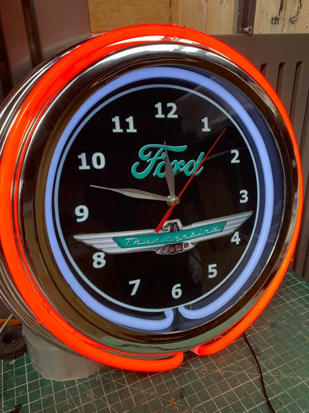 Ford Thunderbird 16 Double Neon Clock SEP DEAL Till Sep 20th Get 10 ...