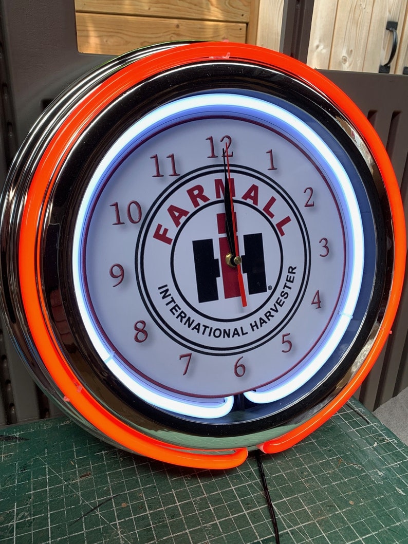 Ford Thunderbird, Vintage Style, Garage ,16" Double Neon Wall Clock ...