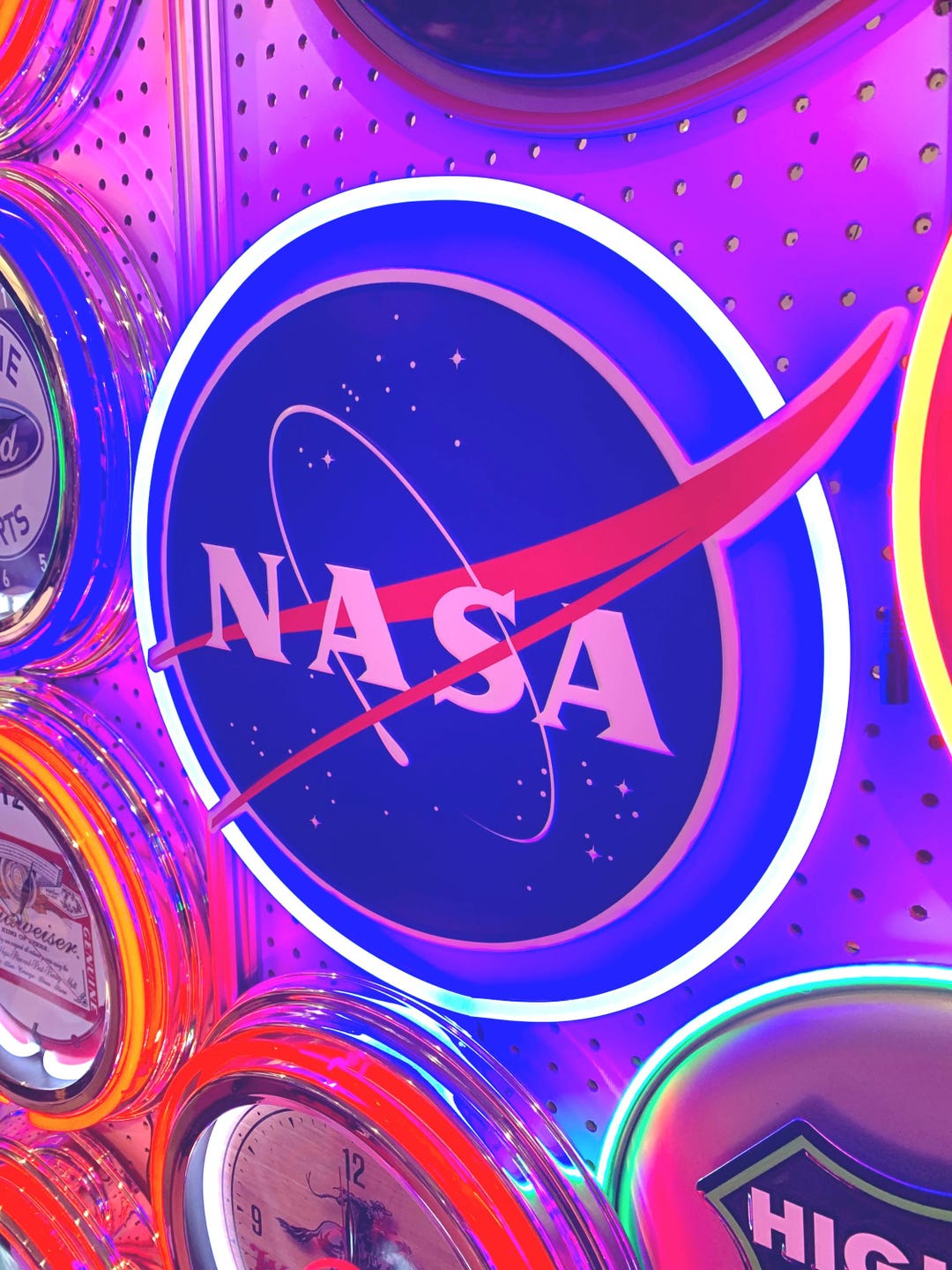 NASA Meatball, Metal Sign, Comes With a Neon Sign Frame U Pick the ...