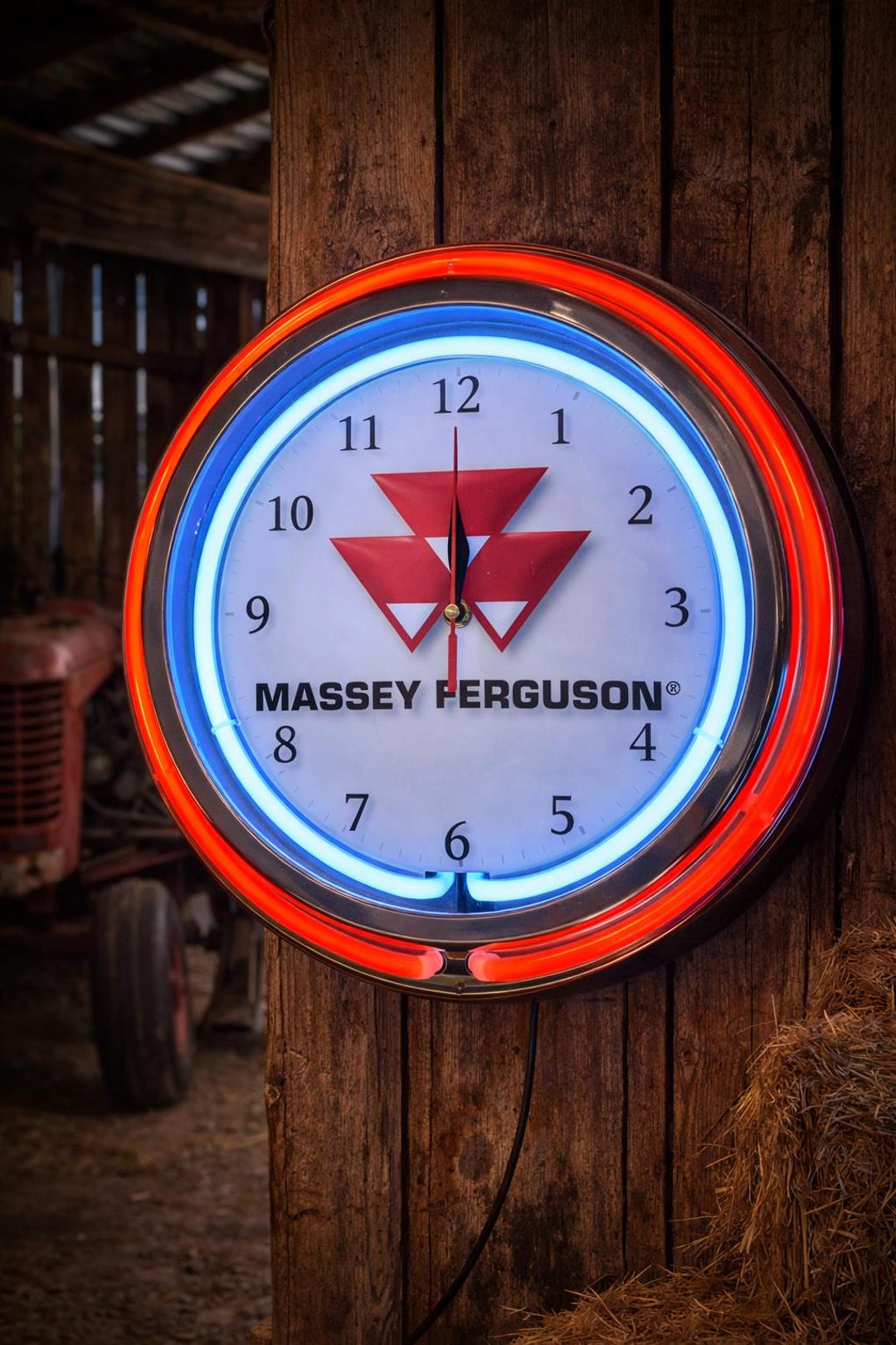 Massey Ferguson, Farm, Vintage Style, Garage , 16" Double Neon Wall ...