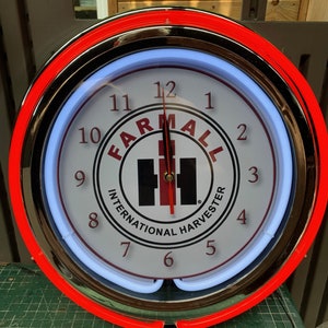 IH, Farmall, International Harvester. Garage, 16" Double Neon Wall ...