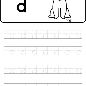 Lowercase Alphabet Tracing Book for Kids Printable PDF Worksheets ...