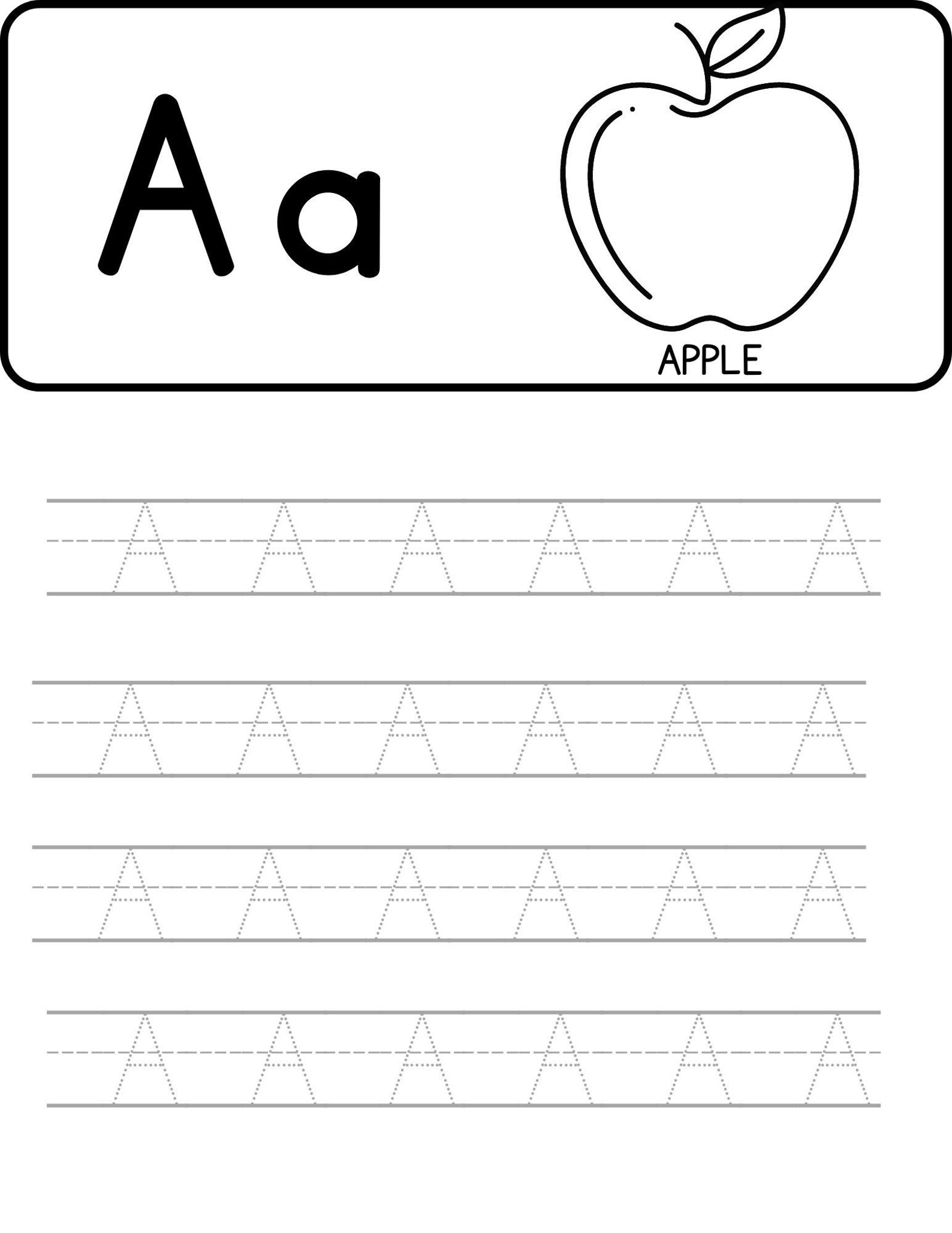 Capital/uppercase Alphabet Tracing Book for Kids | Printable PDF ...