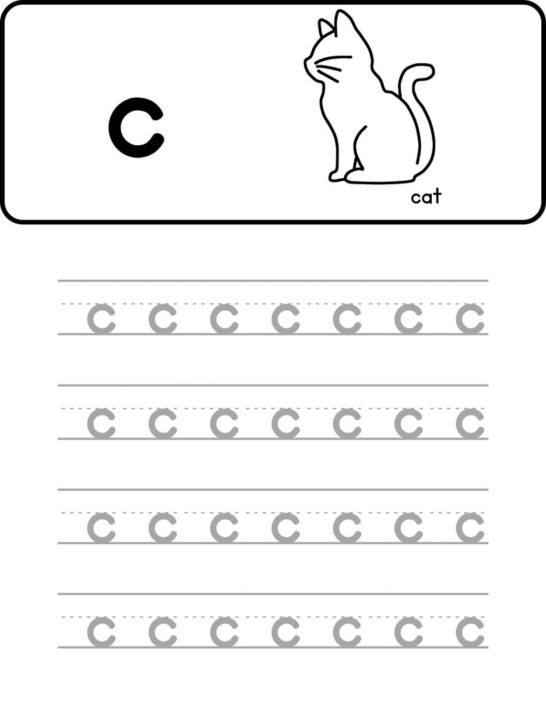 Lowercase Alphabet Tracing Book for Kids Printable PDF Worksheets ...